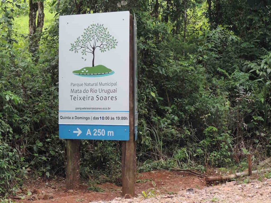 Placas informativas do Parque Teixeira Soares estão sendo implantadas ...